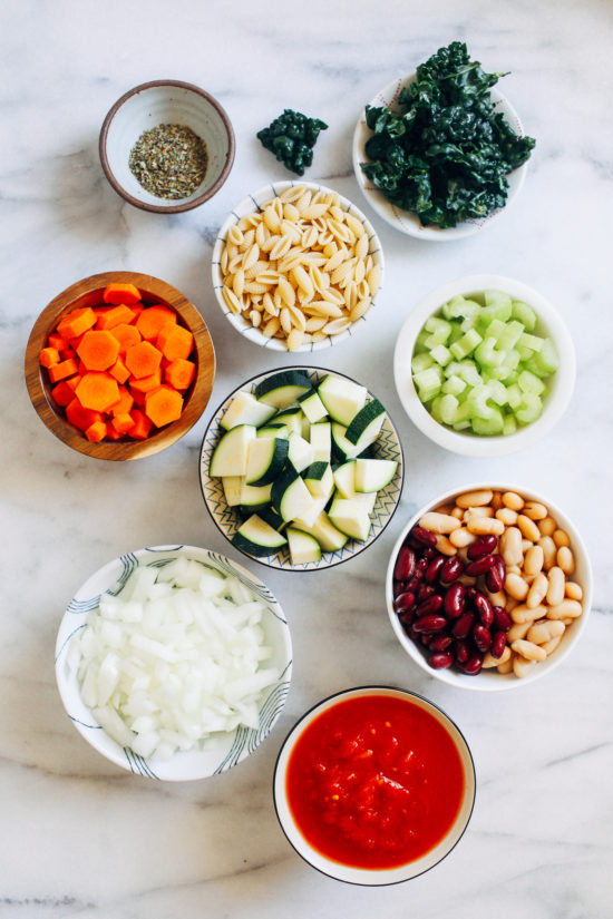 Easy Vegetable Minestrone Soup - Making Thyme for Health