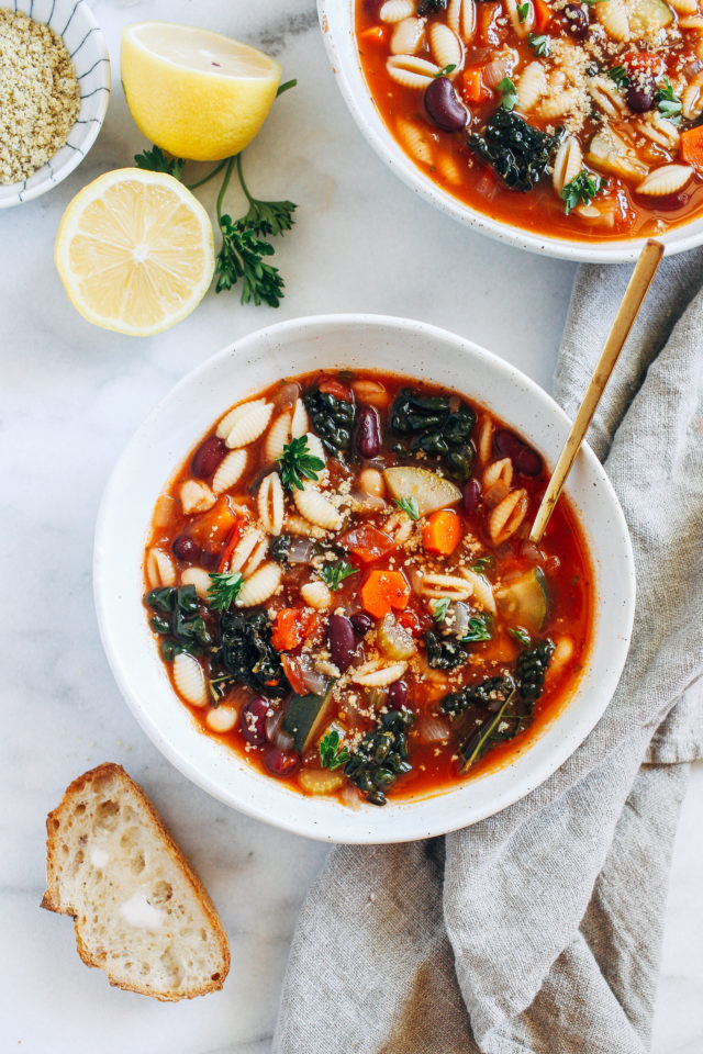 Easy Vegetable Minestrone Soup - Making Thyme for Health
