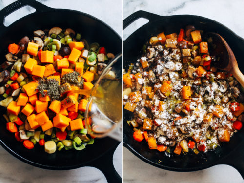 Vegan Chickpea Pot Pie - Making Thyme for Health