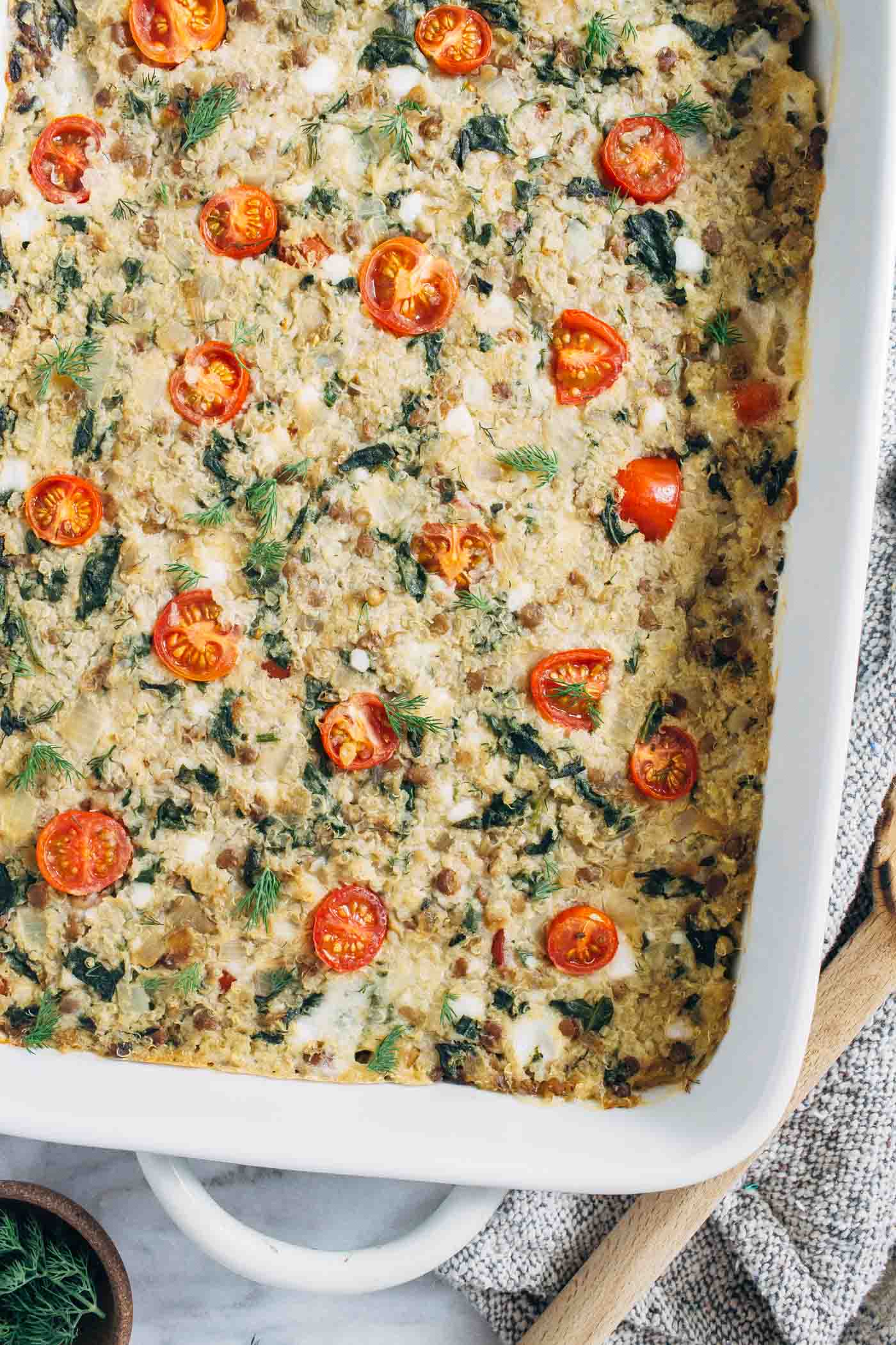 Mediterranean Quinoa Casserole - Making Thyme for Health