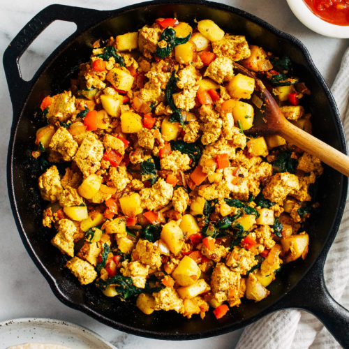 One-Pot Tofu Potato Skillet - Making Thyme for Health