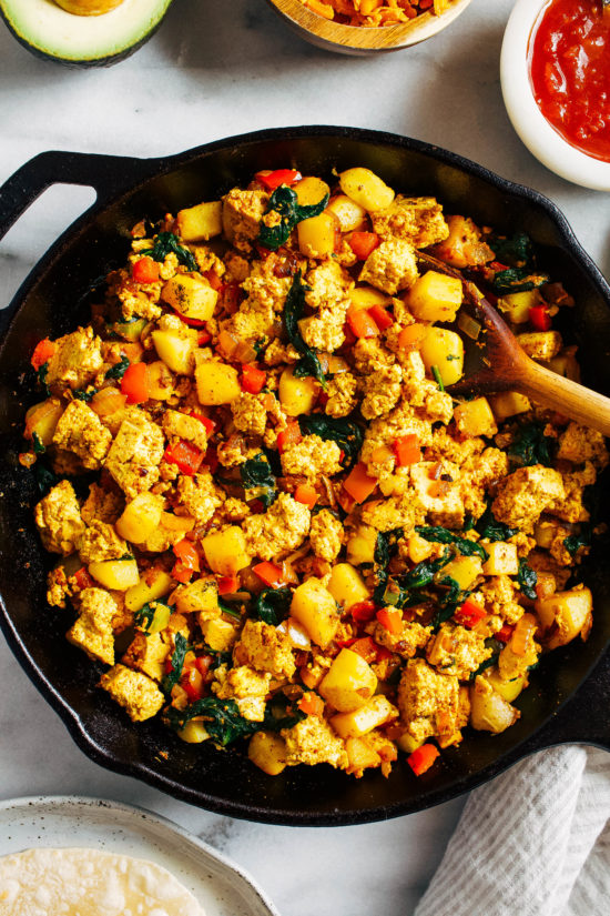 One-Pot Tofu Potato Skillet - Making Thyme for Health