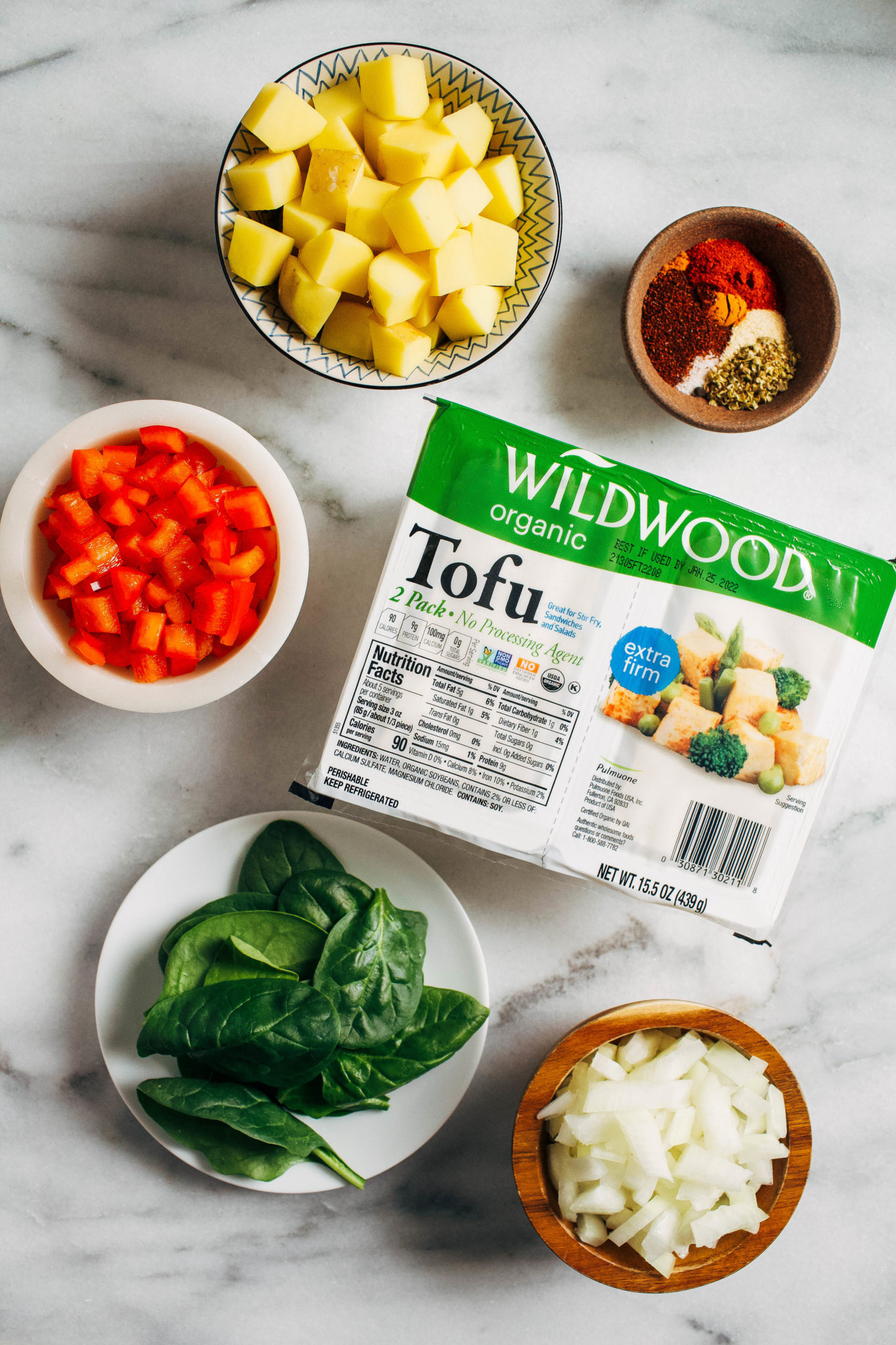 One-Pot Tofu Potato Skillet - Making Thyme for Health