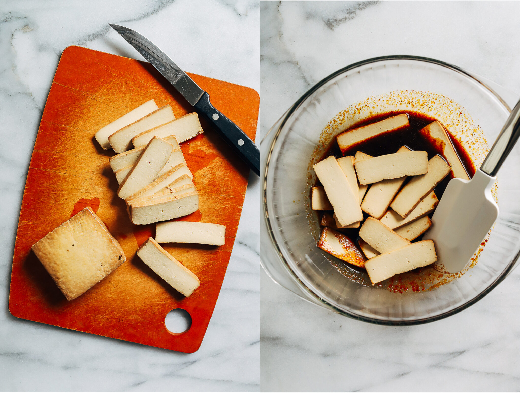 The Best Baked Tofu Bacon - Making Thyme for Health