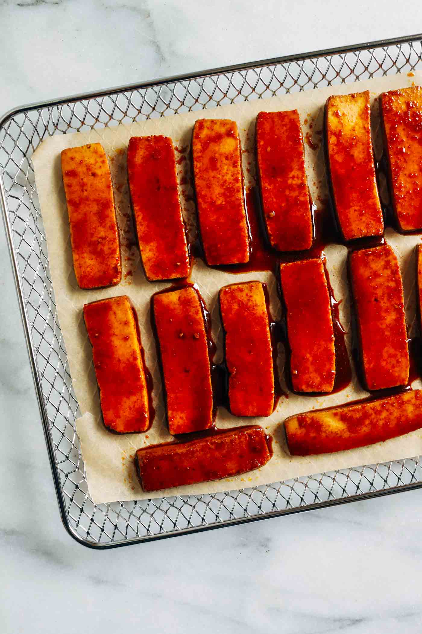 The Best Baked Tofu Bacon - Making Thyme for Health