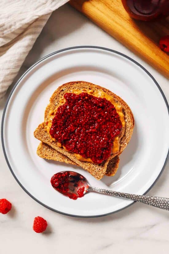 Raspberry Chia Jam - Making Thyme for Health