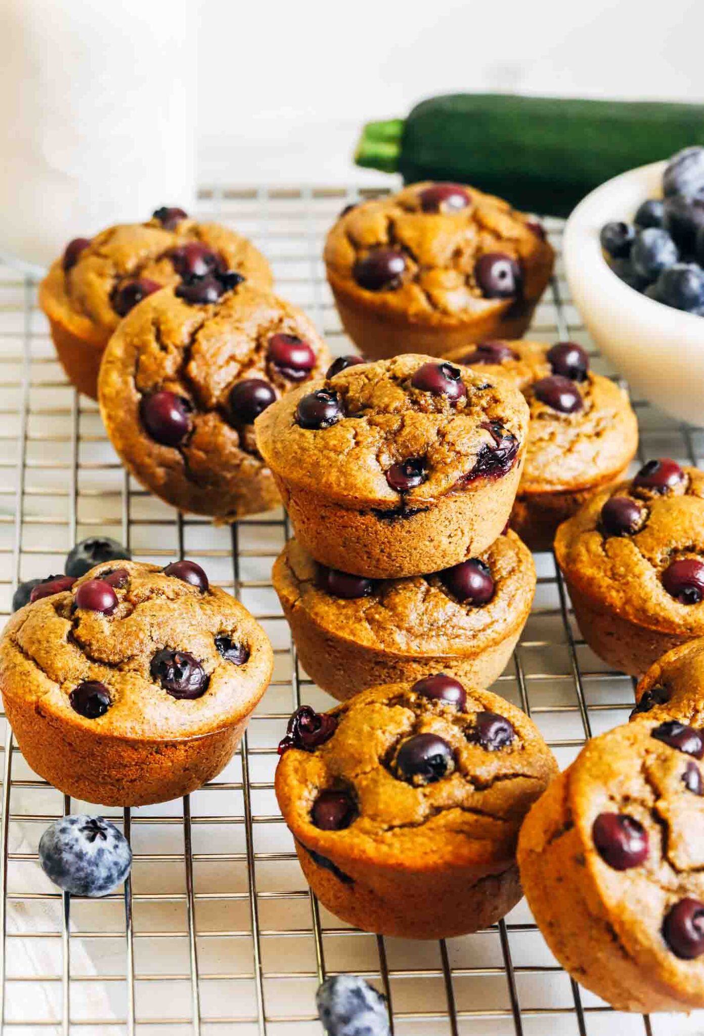 Blueberry Zucchini Muffins (gluten-free, dairy-free) - Making Thyme for ...